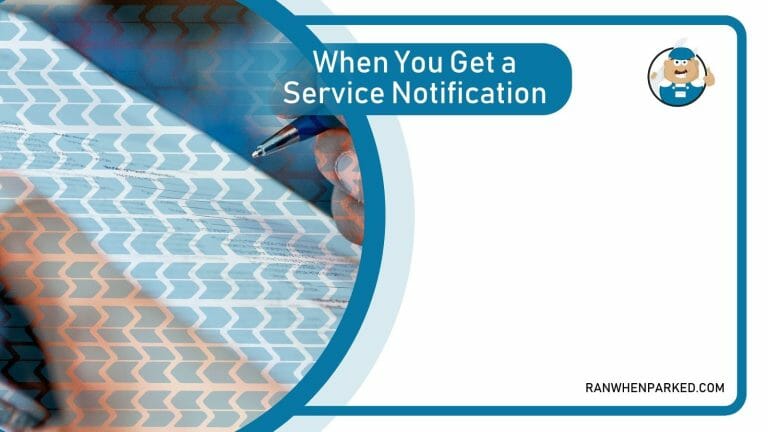 Motor Vehicle Service Notification - Exposing Truth - Ran When Parked